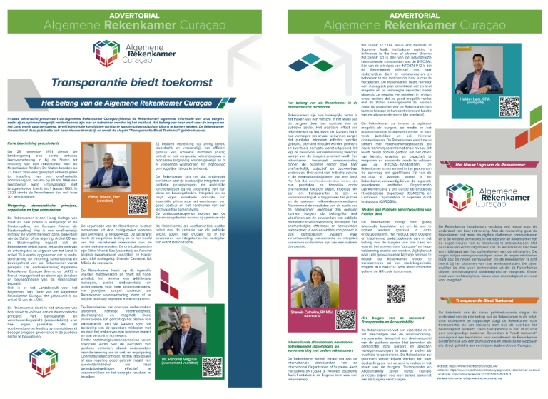 Over ons - Algemene Rekenkamer Curacao